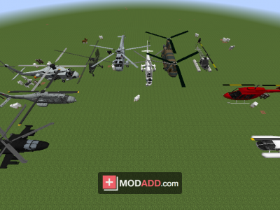 Мод MC Helicopter для Minecraft 1.12